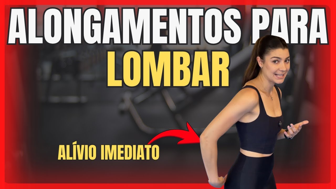 Alongamentos para alívio de dor lombar - YouTube