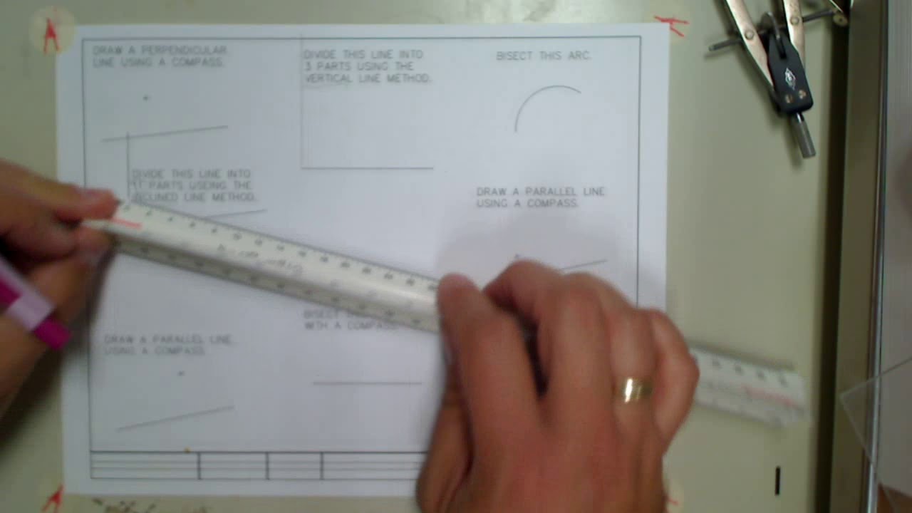 divide lines into even pieces using vertical line method - YouTube