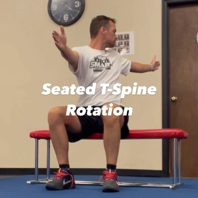 Seated T-Spine Rotation #trainlikethepros - YouTube