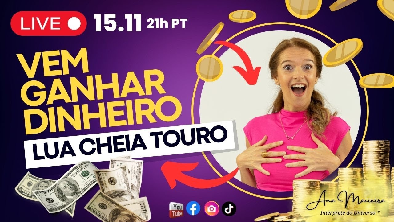 LIVE SUPER LUA CHEIA TOURO - APROVEITA! - YouTube