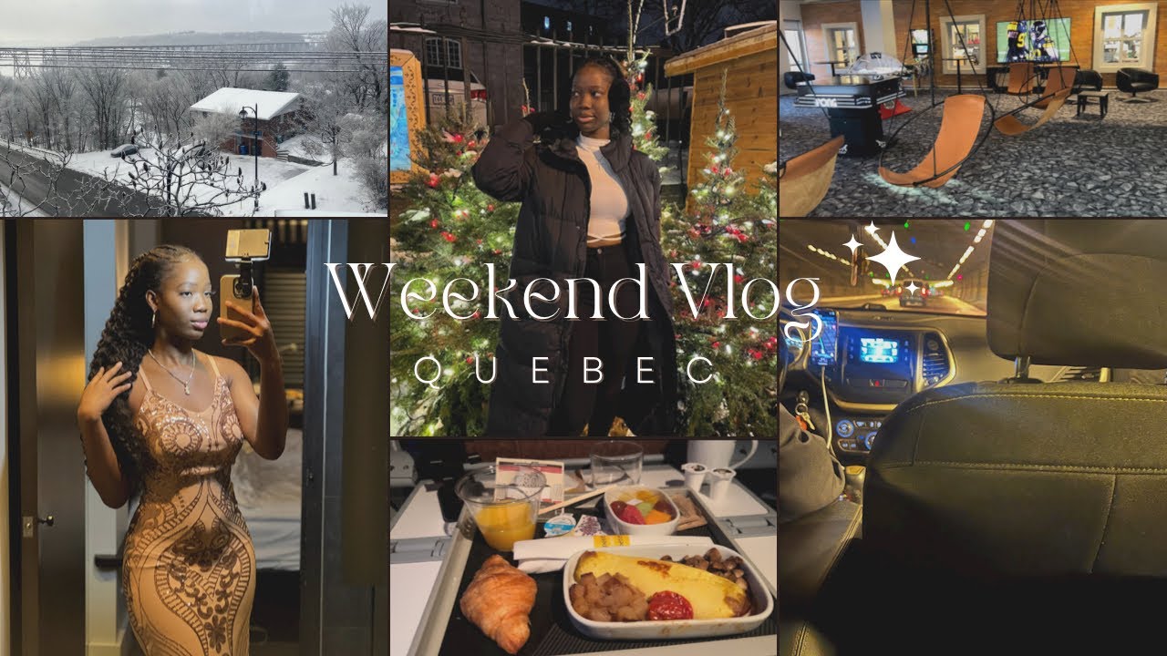 VLOG QUÉBEC : Passe le week-end avec moi (Train, Party de Noël, Marché ...