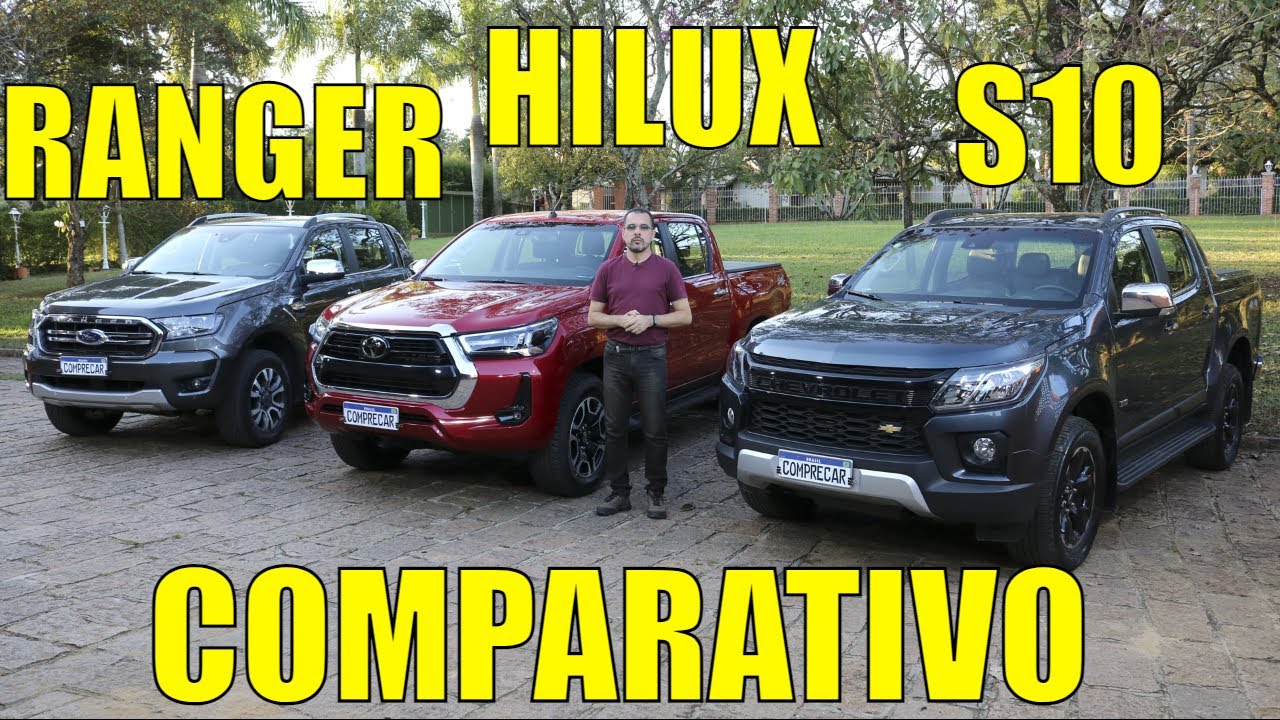 Chevrolet S10 x Toyota Hilux x Ford Ranger - Parte 1 - YouTube