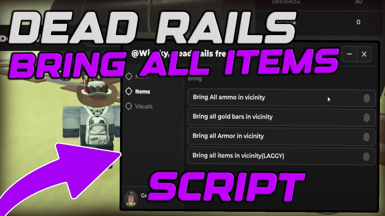 [Alpha] Dead Rails Script Auto Farm & Bring All Items - Roblox 2025 ...