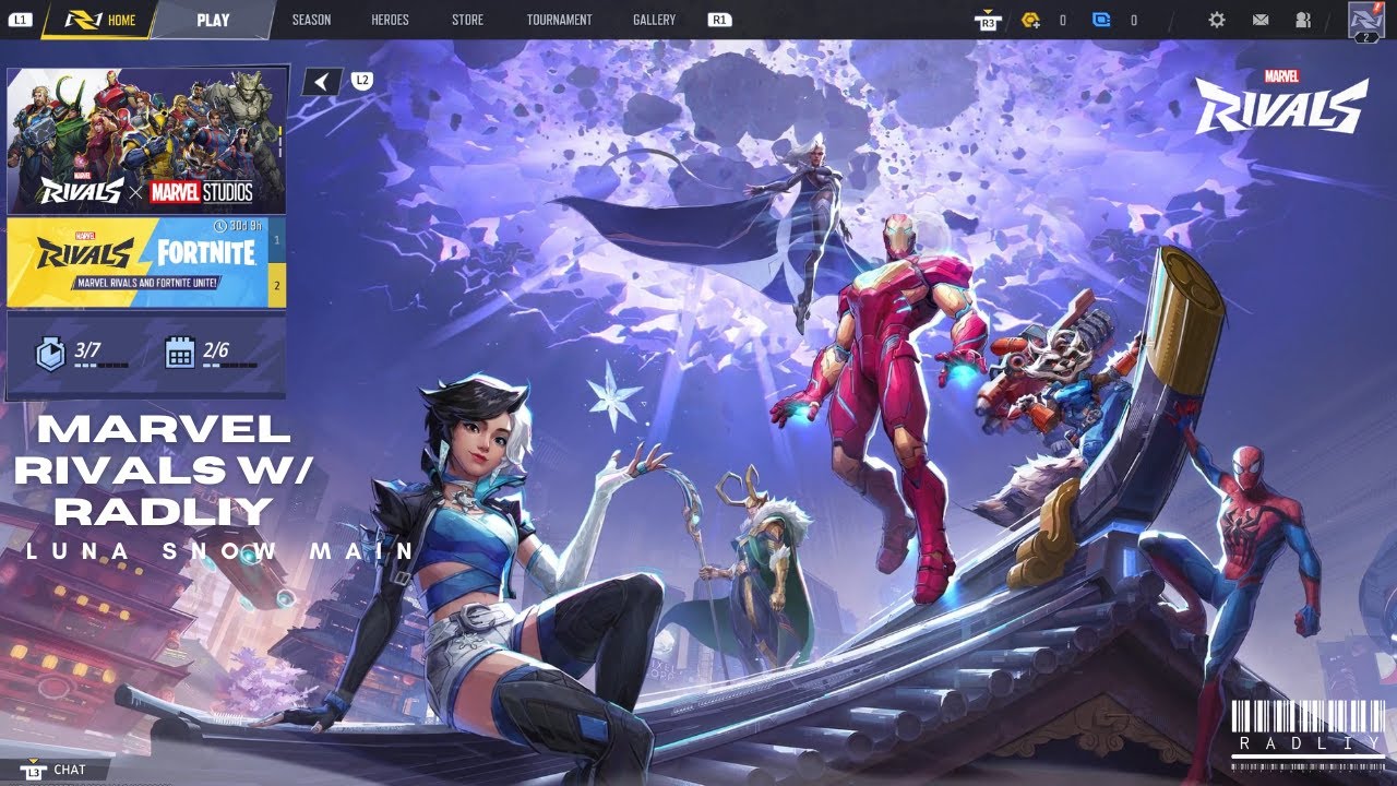 New Luna Snow Main!! Marvel Rivals Gameplay with Radliy - YouTube
