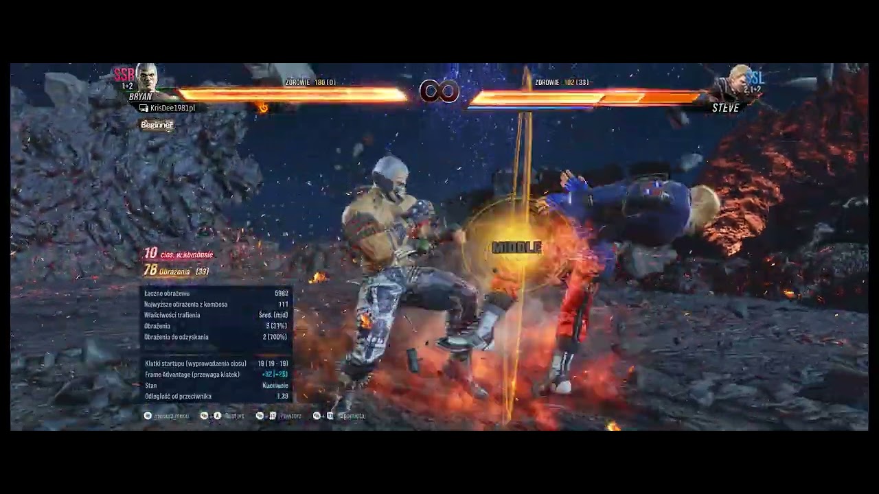 Tekken 8 Bryan wall to wall combo on 28x28 stage 111hp - YouTube