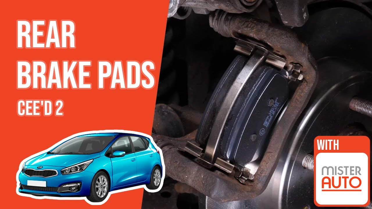 How to replace the rear brake pads Ceed mk2 🚗 - YouTube
