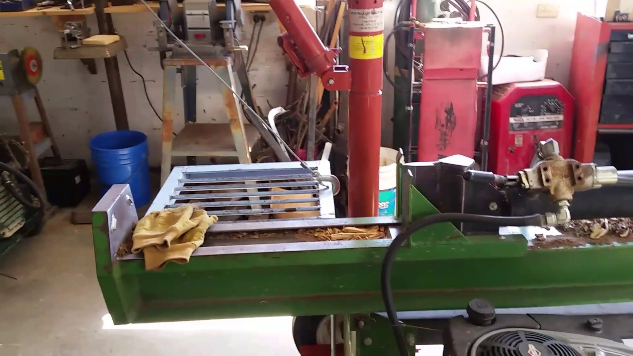 The log splitter gets a ($45 Craiglist cherry picker) - YouTube