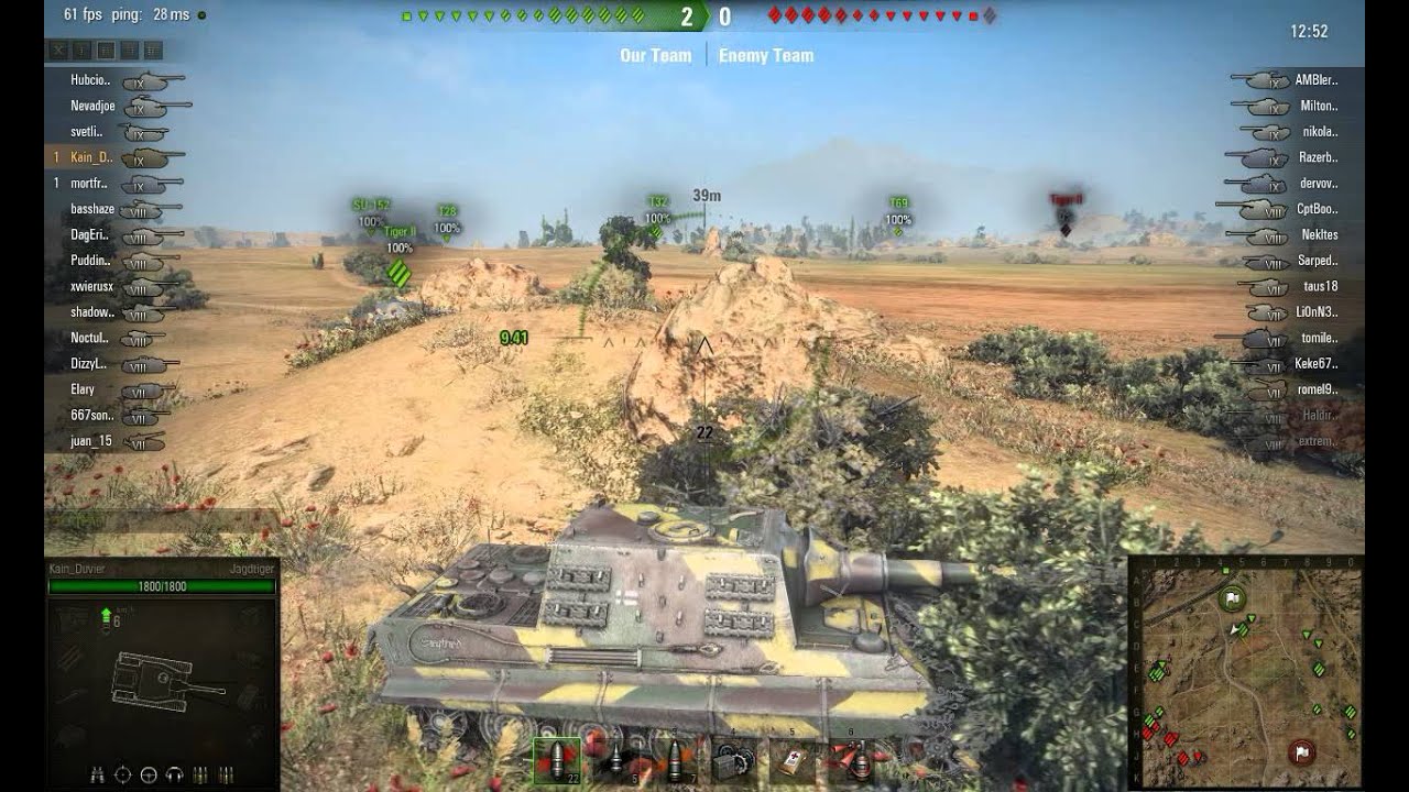 World of Tanks - Engine and Gun sounds mod (Jagdtiger gameplay) - YouTube