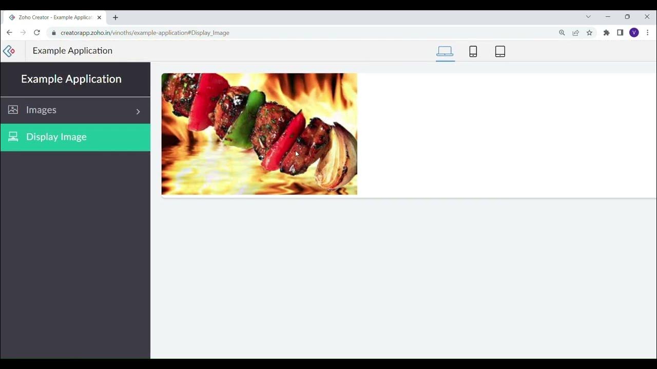 Display an image in HTML page | Zoho Creator | Deluge Script | HTML Page - YouTube