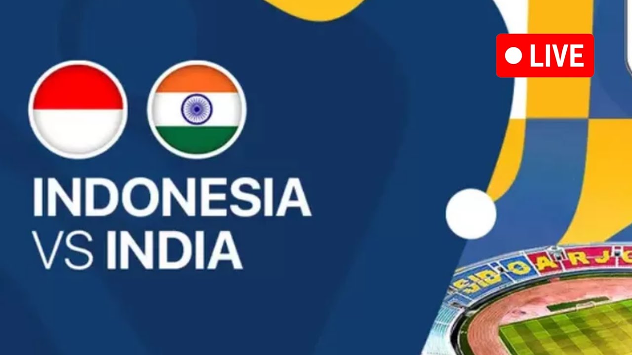 🔴LIVE ! Indonesia vs India | Mandiri U20 Challenge Series - YouTube