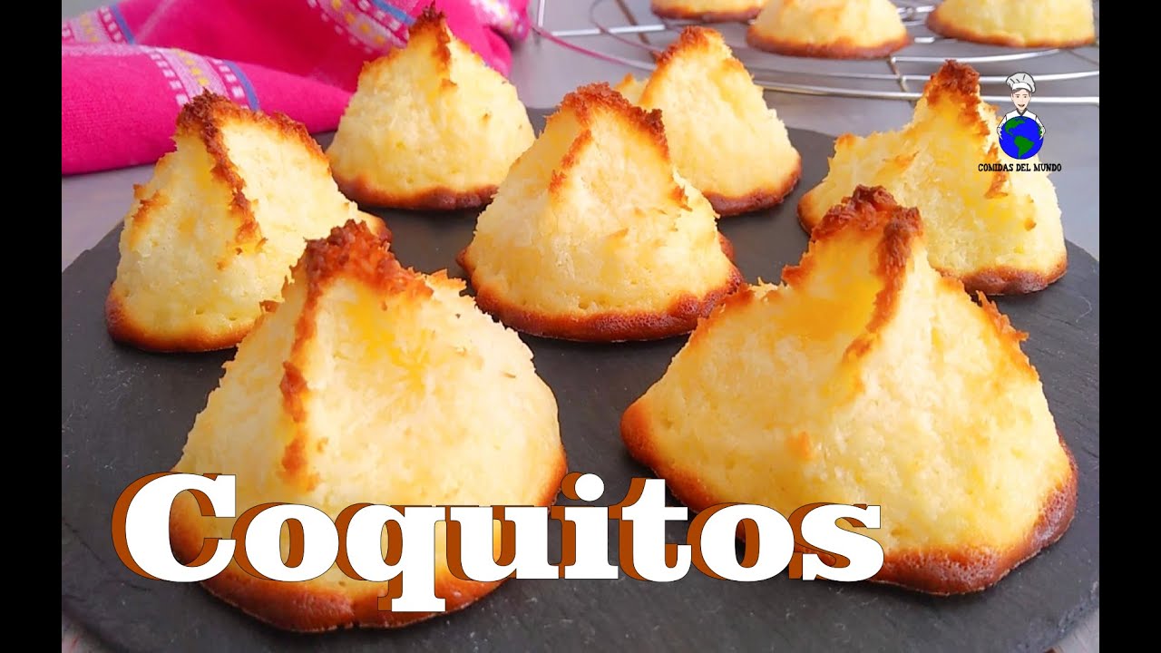 Coquitos o Besitos de Coco | Receta SUPER FÁCIL DE HACER muy RICA Y ...
