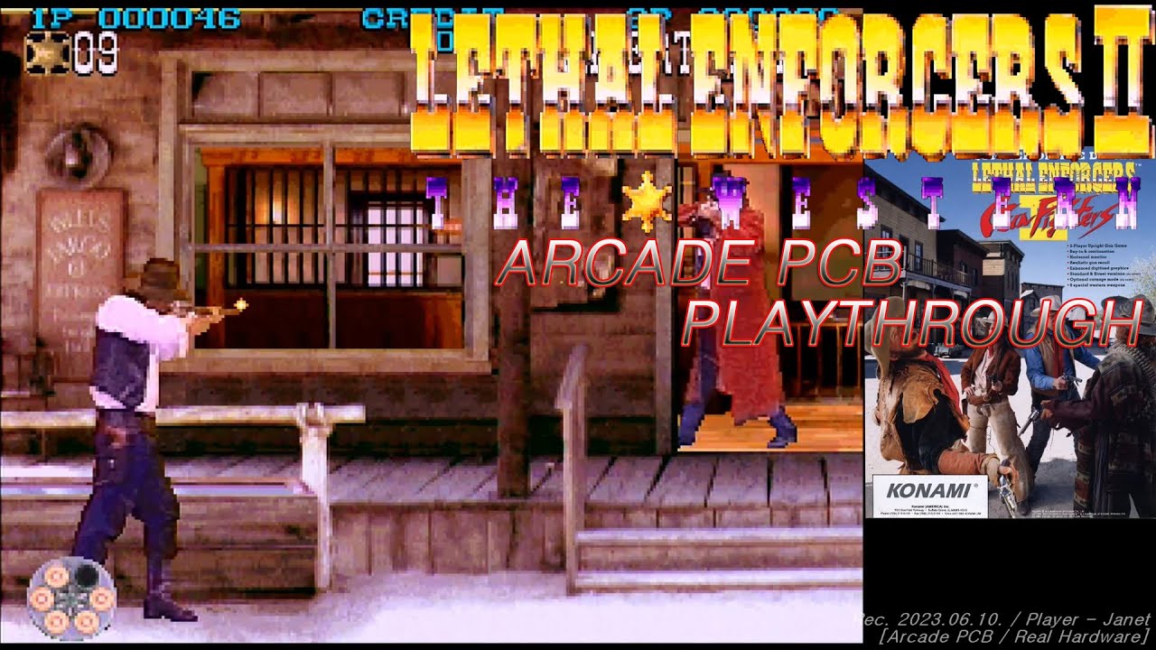 [Arcade PCB] Lethal Enforcers 2 - Full game playthrough / リーサルエンフォーサーズ ...