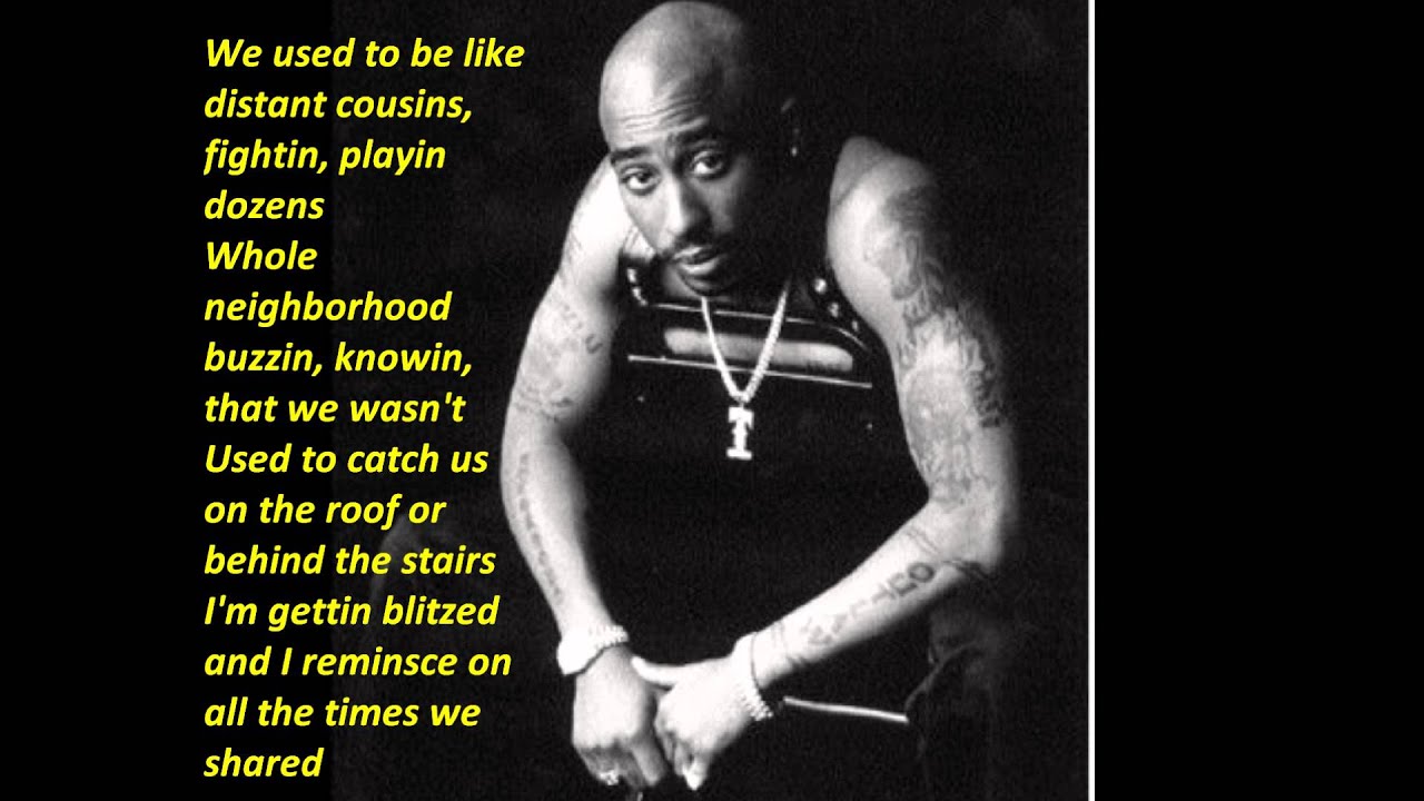 I Ain't Mad At Cha - 2 Pac (lyrics) - YouTube
