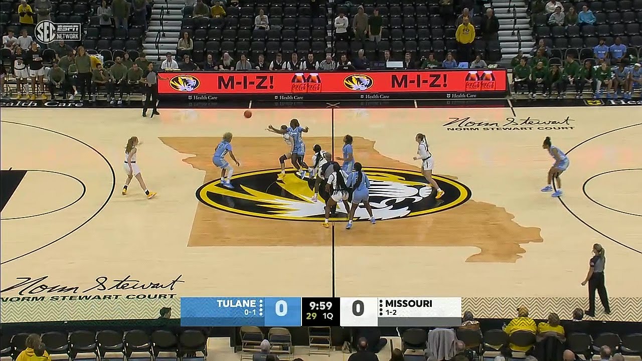 4th QUARTER: Missouri Tigers vs Tulane | SEC Women's College Basketball ...