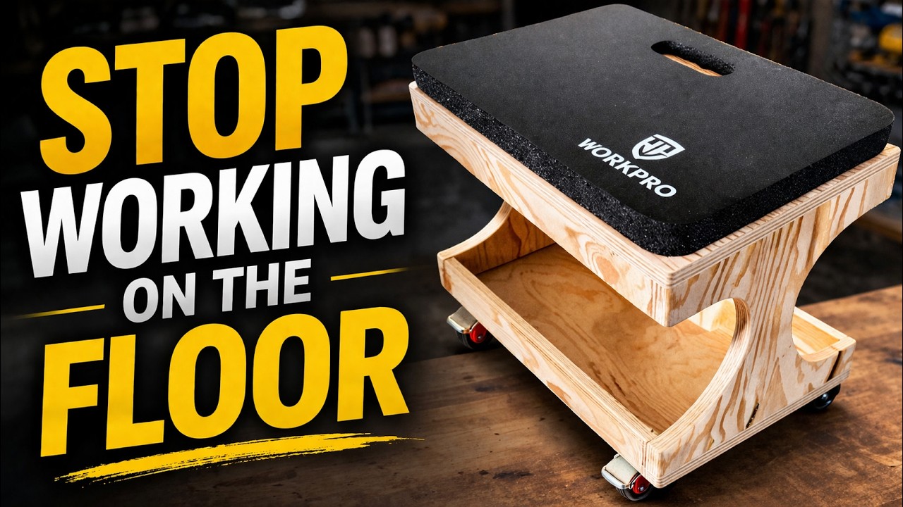 Build This Rolling Shop Stool Instead of Buying One (DIY for Under $50 ...