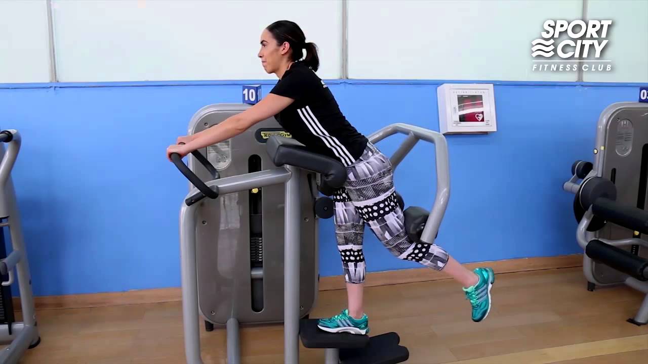 Extensión de cadera en máquina Rutinas031900 - YouTube