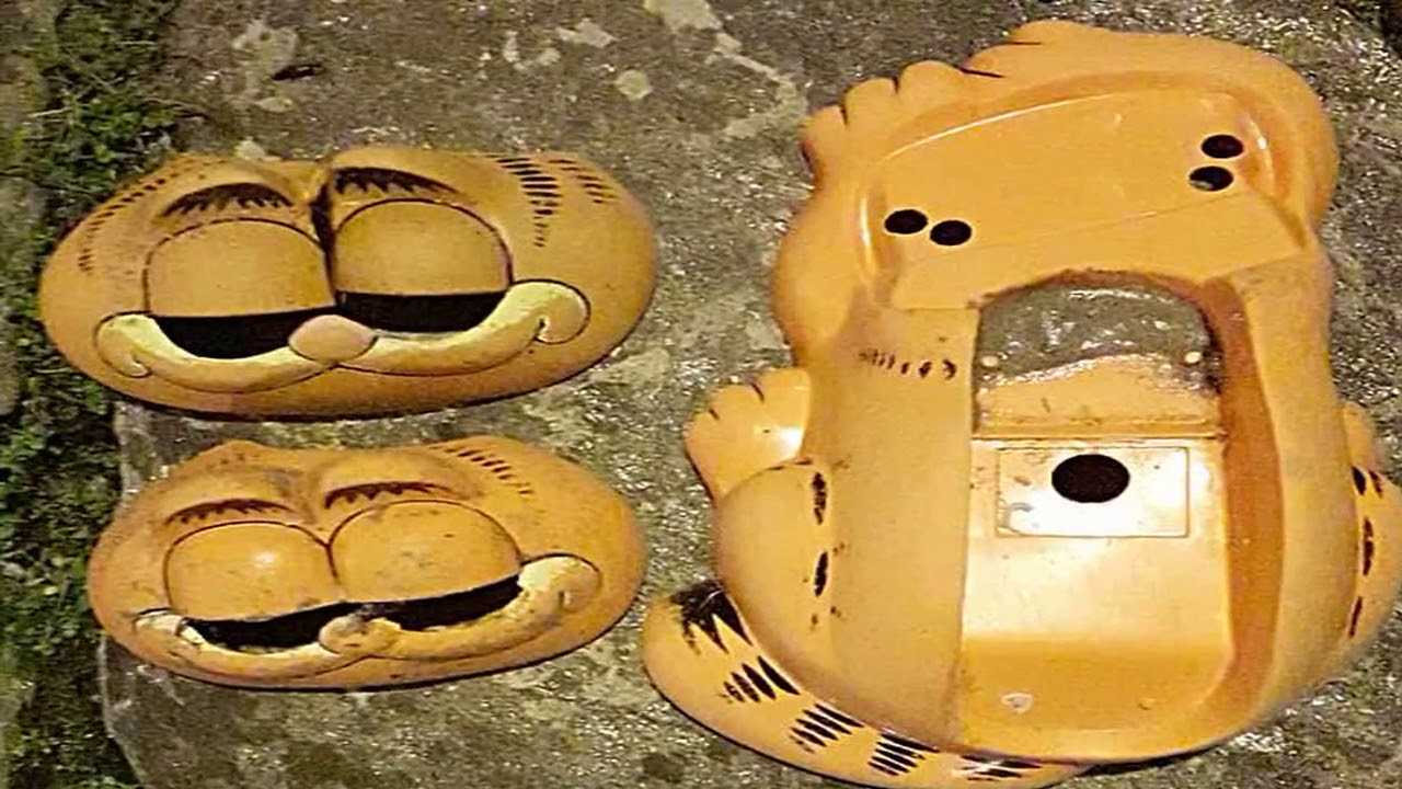 Decades old mystery of Garfield phones washing up on French beaches is ...
