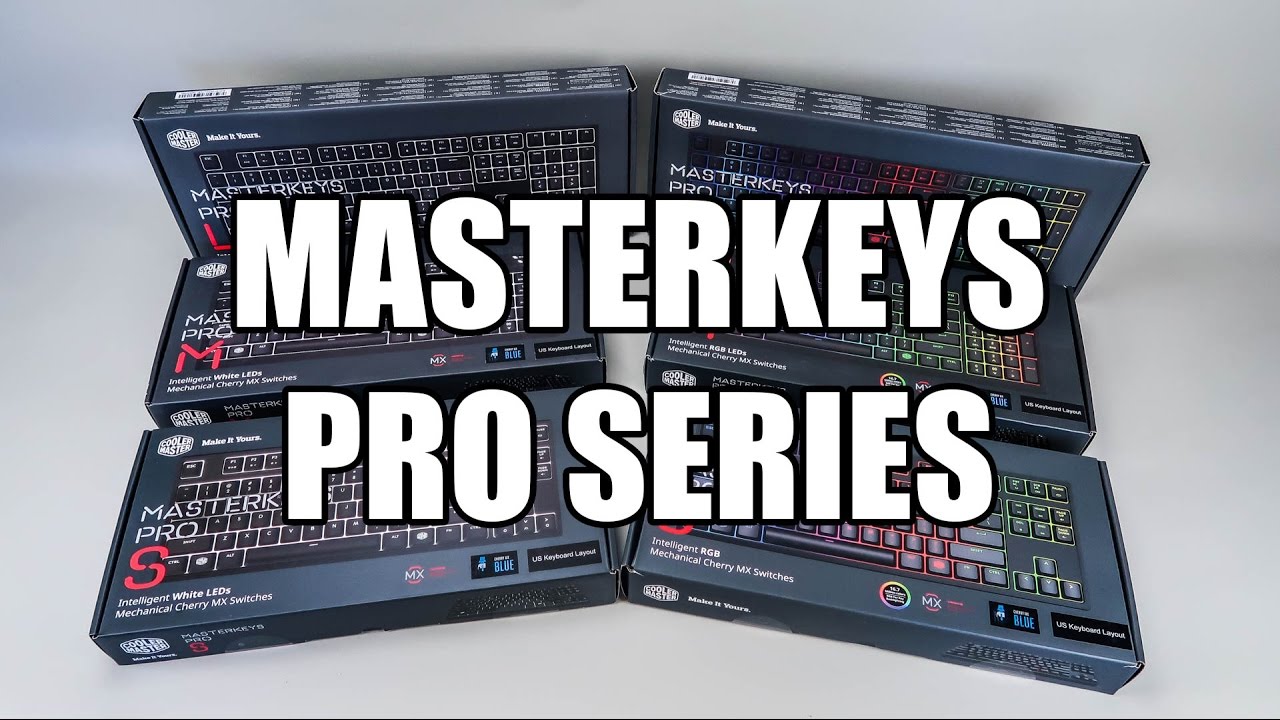 Cooler Master Masterkeys Pro Keyboard Lineup - YouTube