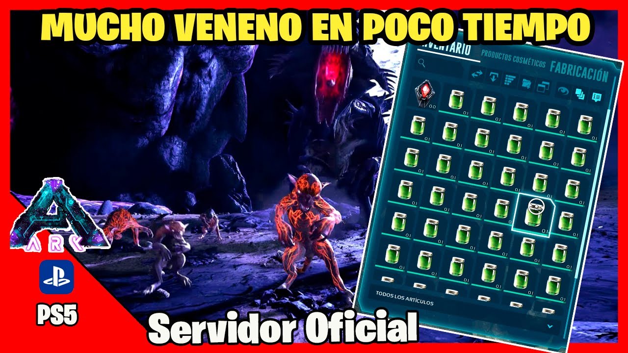 Así FARMEA mucho VENENO de Sin Nombre | ARK Ascended - YouTube