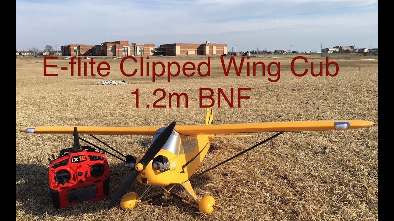 Clipped Wing Cub 1.2m (E-flite) - YouTube
