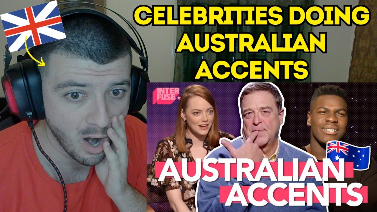 British reacts to Celebrities Doing AUSTRALIAN ACCENTS - YouTube