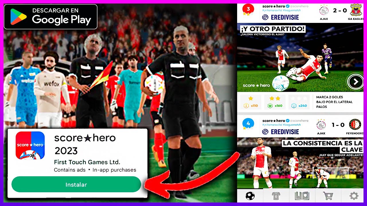 TODAS las NOVEDADES de "SCORE HERO 2023"👀 más TUTORIAL DE INSTALACIÓN 🤩 ...