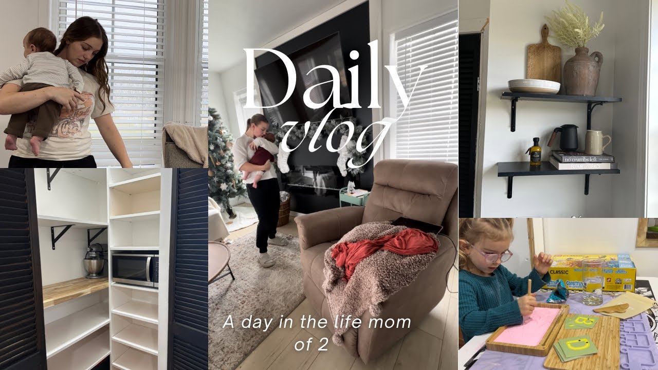 Day in the life with a newborn and toddler! Mom life vlog sahm - YouTube