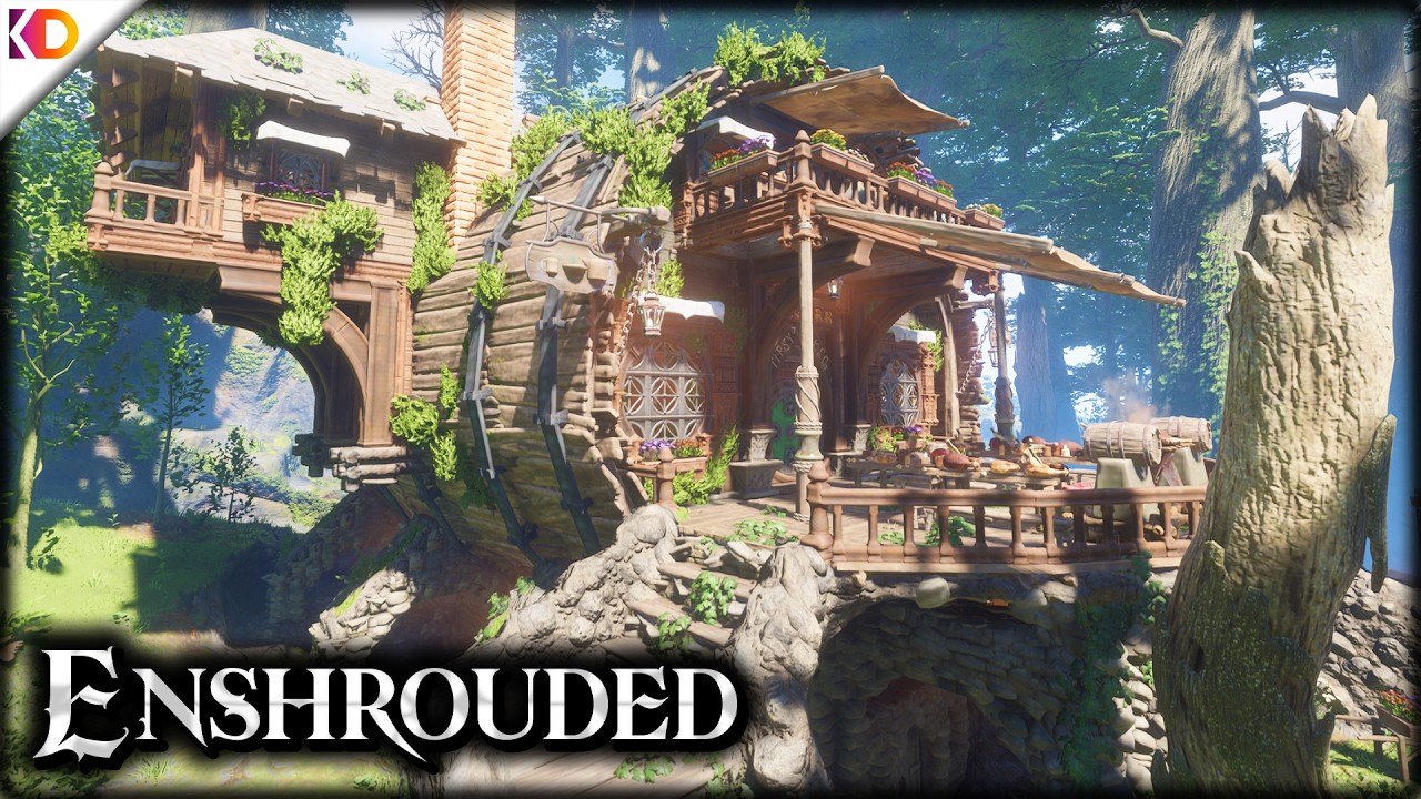 Enshrouded's Enchanted Diadwyn Amazing ROUND KEG Build! - YouTube