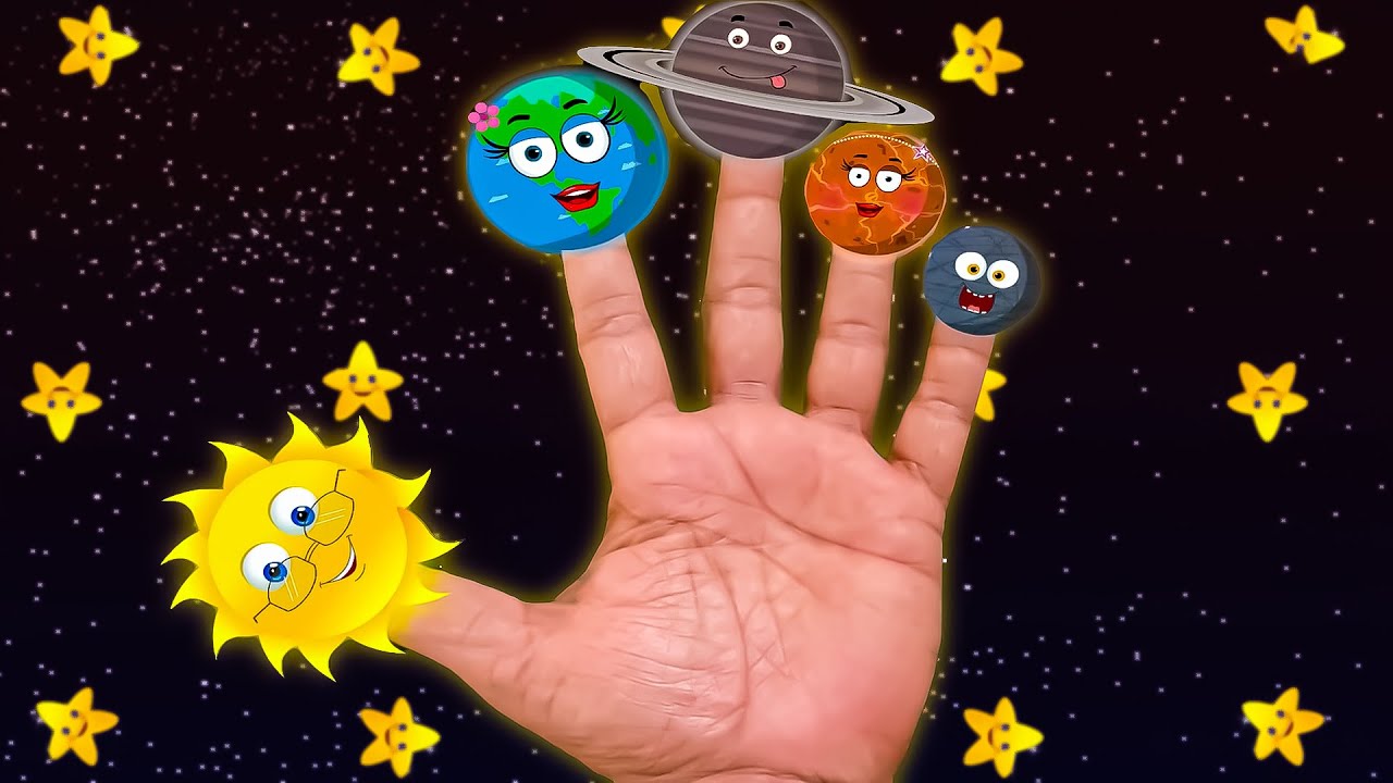 Planets Finger Family Song + More Cartoon Nursery Rhymes for Kids - YouTube