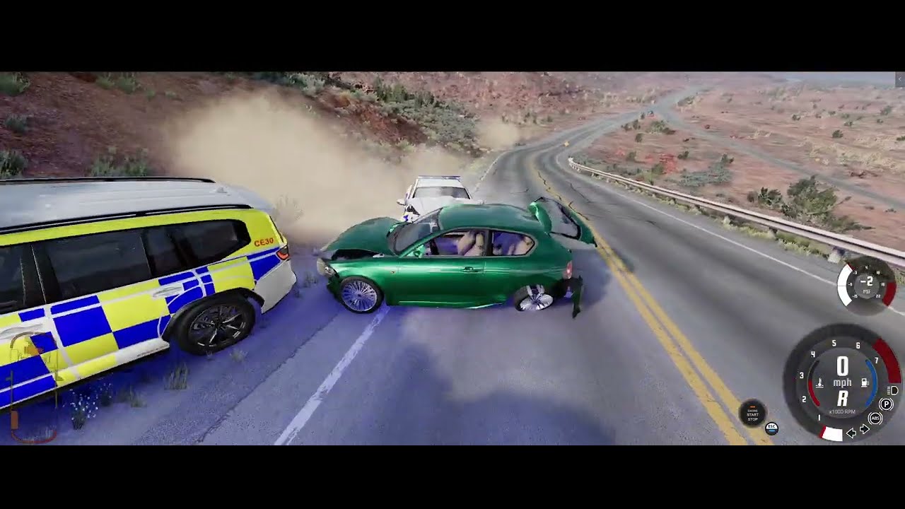 Beam NG Drive Police Chase! - YouTube