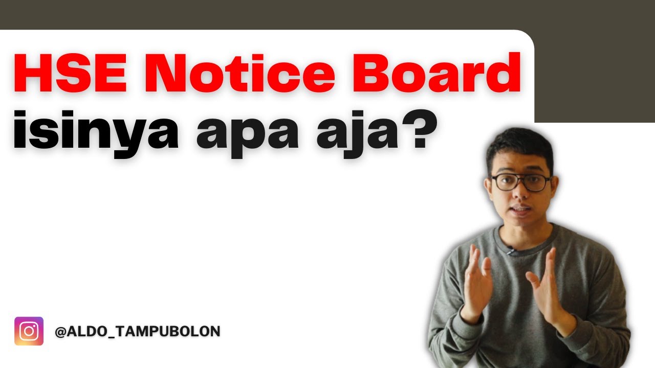 HSE Notice Board isinya apa aja? - YouTube