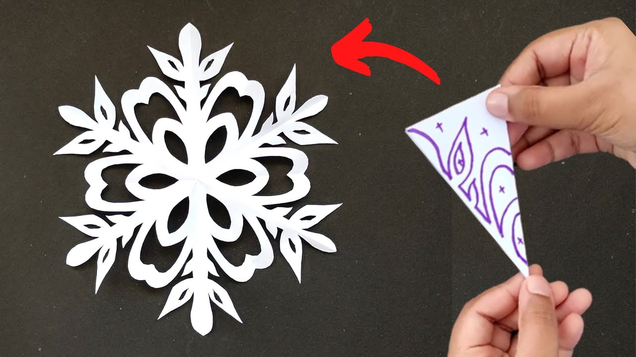 How to make easy paper Snowflakes | DIY Snowflake Ideas | Flower come ...