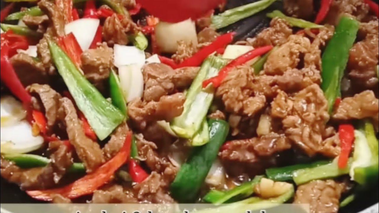 Tumis Daging Cabe Ijo - YouTube