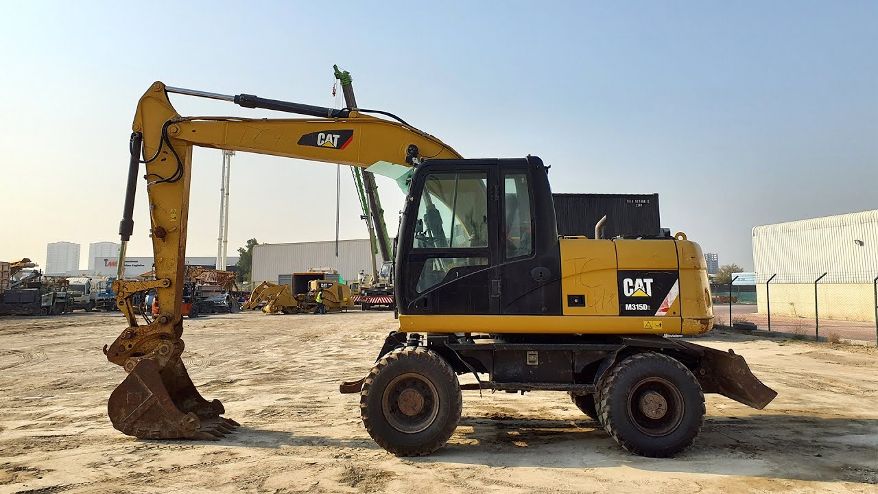 2018 Caterpillar M315D2 Wheeled Excavators | P&E Auctions - YouTube