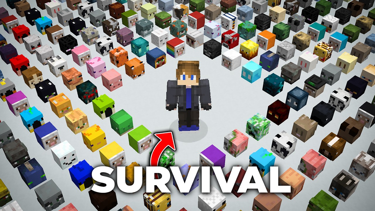 Why I'm Collecting Every MOB HEAD in this Minecraft SMP - YouTube