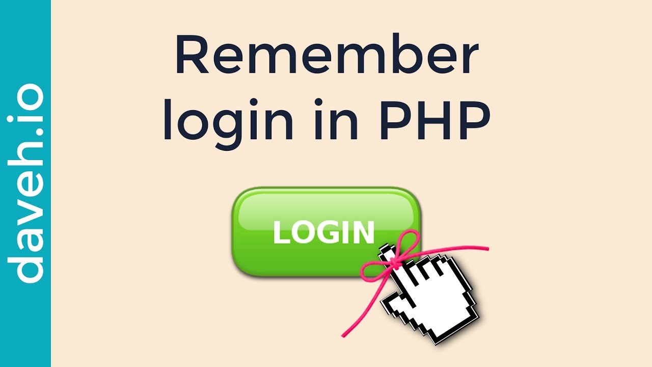 How to remember the login after closing the browser - YouTube