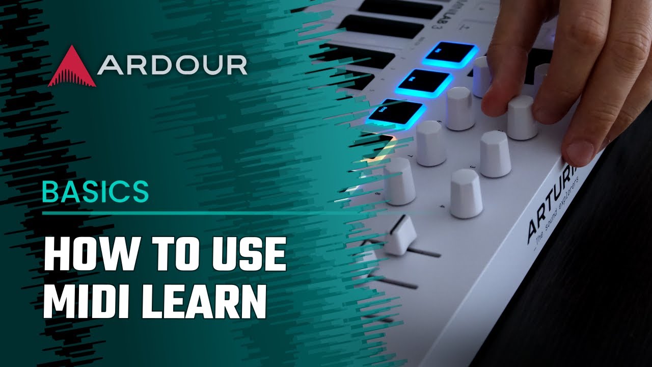 How to use MIDI Learn in Ardour - YouTube