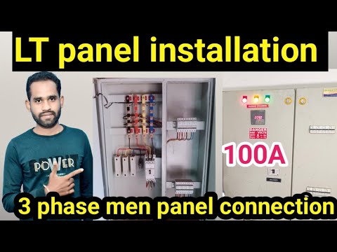 How to LT Panel installation || 3 phase 100A man panel fitting || 3 ...