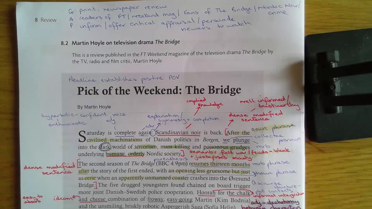 8.2 Martin Hoyle on television drama The Bridge - YouTube