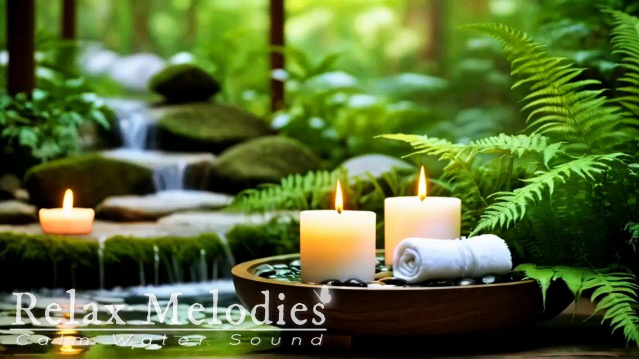 Soothing Spa Piano Melodies 🌿 Relaxing Water Sounds for Gentle ...