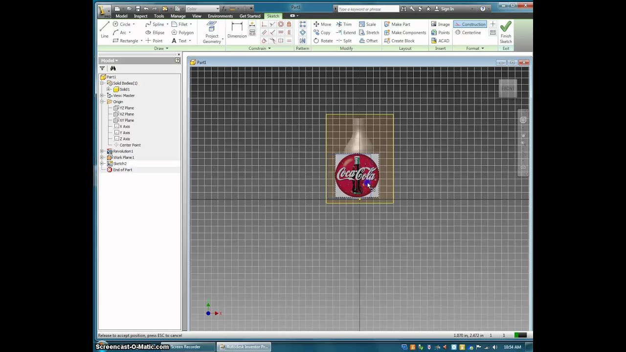 IED - Inserting a Decal in Inventor - YouTube