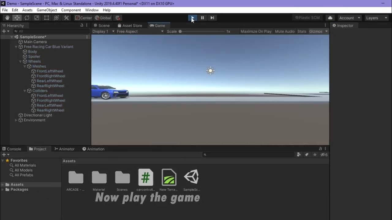 How to make Car controller in one minute in unity - YouTube