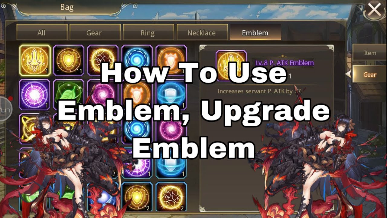Mirage Memorial Global - How To Use Emblem, Upgrade Emblem & More ...
