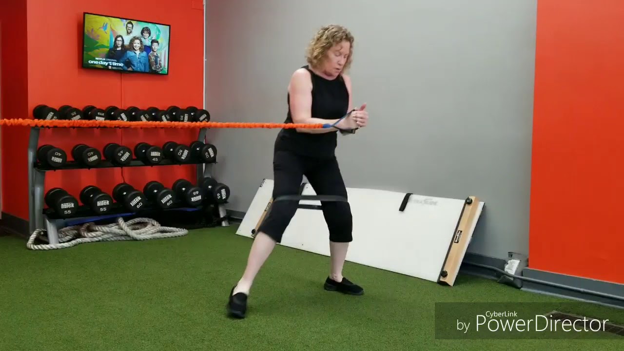 Resisted Lateral Cable Step outs - YouTube