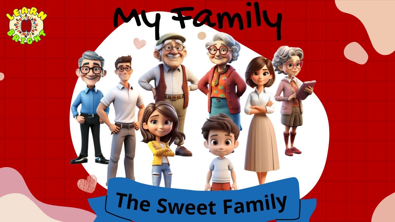 Family Members for Kids | Learn Family Vocabulary with Pictures and Fun ...
