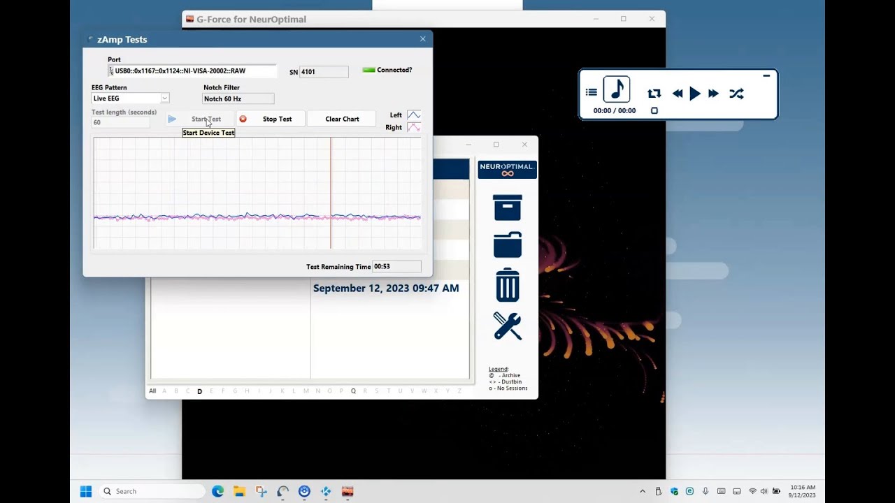 Testing Sensors on NeurOptimal® Systems: Windows 11 - Serenity ...
