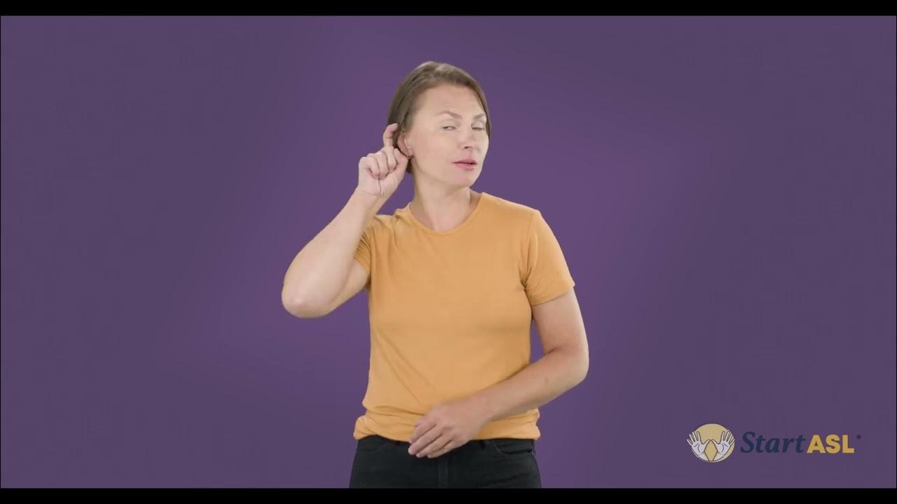 hearing aid in ASL - YouTube