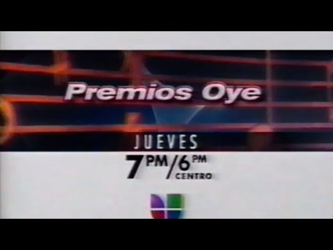 Premios OyE! Promo on Univision (VHS QUALITY) - Late 2003 - YouTube