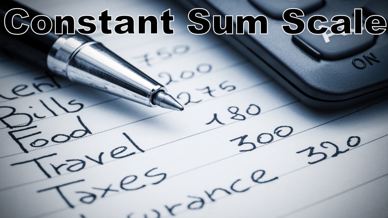 Constant Sum Scale | Comparative Methods of Scaling | Quickest ...