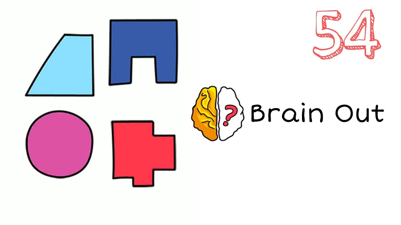Brain Out Level 54- Which shape has the most sides? Walkthrough ...